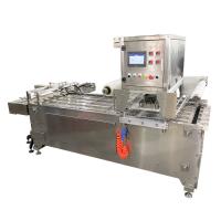 China PLC Vacuum Tray Sealer Machine 380V 5.5KW High Speed 25-45 Trays Per Minute for sale