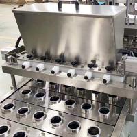 China Automatic Yogurt Cup Filling Sealing Machine 4000-12000 Cups Per Hour SUS304 for sale
