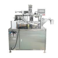 China Stainless Steel 304 Rotary Cup Filling Sealing Machine 16 Cups Min 1.8KW for sale