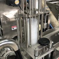 China Automatic Rotary Cup Filling Sealing Machine 220V 50Hz 550kg Stainless Steel 304 for sale