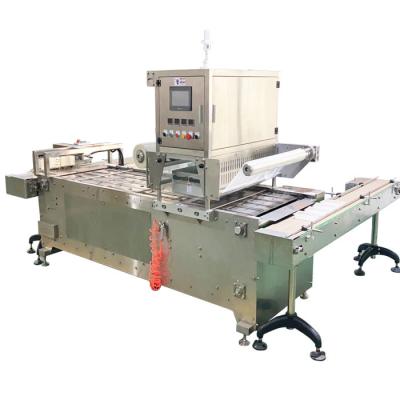 China Automatic Tray Sealing Machine 380V 960kg for PP PE PVC PET Packaging for sale