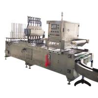China PLC Controlled MAP Tray Sealer Machine 25-45 Trays Per Minute Stainless Steel for sale