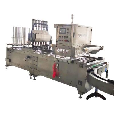China PLC Controlled MAP Tray Sealer Machine 25-45 Trays Per Minute Stainless Steel for sale