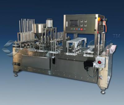 China Gas Flushing Plate Top Liquid Sauce Form Fill Seal Machine 220V 50Hz for Food Beverage for sale
