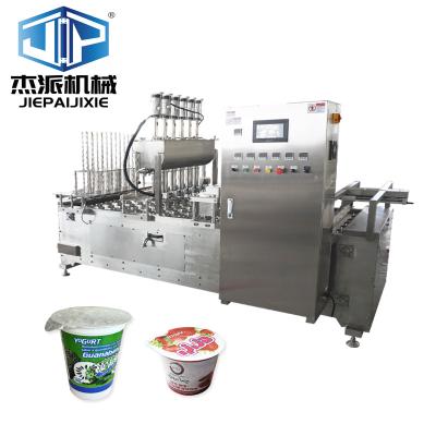 China Yogurt Cup Filling Sealing Machine 5000 Cups per Hour 50-95mm Cup Size for sale