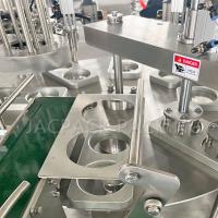 China High Speed Yogurt Cup Filling Sealing Machine 1800-2000 Cups/H 50-95mm Cup Size for sale