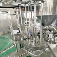 China High Speed Yogurt Cup Filling Sealing Machine 1800-2000 Cups/H 50-95mm Cup Size for sale