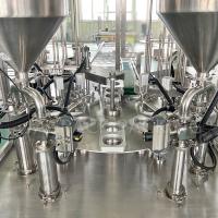 China High Speed Yogurt Cup Filling Sealing Machine 1800-2000 Cups/H 50-95mm Cup Size for sale