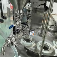 China High Speed PLC And HMI Control Yogurt Cup Filling Sealing Machine for sale