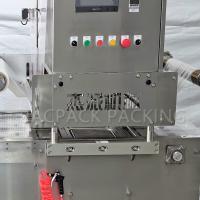 China Automatic Tray Sealing Machine 26 Trays/min Film Heat Sealing for PP PE PVC PET for sale