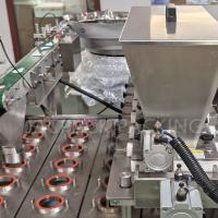 China Automatic Granule Cup Filling And Sealing Machine For Oat Nut Cup Cover for sale