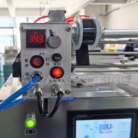 China Vertical Plastic Tray Gas Flushing Sealing Machine With Nitrogen Filled For Meat Fruit Tray for sale