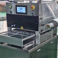 China Vertical Plastic Tray Gas Flushing Sealing Machine With Nitrogen Filled For Meat Fruit Tray for sale