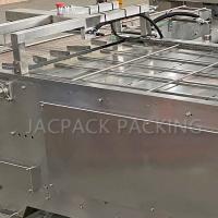 China PP / Aluminum Foil Tray Packaging Automatic Sealing Machine Advanced Technology For Food Distribution Center for sale