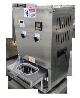 China Desktop Semi Auto Aluminum Foil Container Sealer 300-400 Trays Per Hour 220V for sale