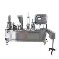 China PLC Controlled Cup Filling Sealing Machine 380V 50HZ 80 Cups per Min for Oat for sale