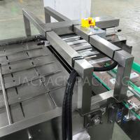 China Tray Sealing and Labeling Machine 2400-2800 Trays/Hr 4800mm Food Packaging Sealer for sale