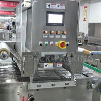 China Tray Sealing and Labeling Machine 2400-2800 Trays/Hr 4800mm Food Packaging Sealer for sale