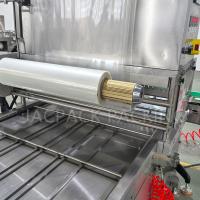 China Tray Sealing and Labeling Machine 2400-2800 Trays/Hr 4800mm Food Packaging Sealer for sale