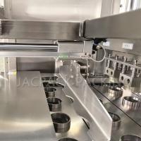 China Touch Screen Operation System Plastic Cup Filling Sealing Machine with ±1% Filling Error for sale