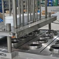 China Plastic Cup Filling Sealing Machine with Touch Screen Operation System for Coconut Meal Replacement Cup Filling for sale