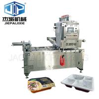 China Linear Vacuum Tray Sealing Machine 1000 Trays Per Hour 380V 3 Phase Food Tray Sealer for sale