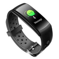 China Black Color BK3431Q Q8L Mens Waterproof Smart Watch With Drinking Reminder for sale