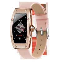 China ROHS HRS3300 1.69 Inch Ladies Smart Bracelet With Rose Gold Strap for sale