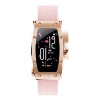 China ROHS HRS3300 1.69 Inch Ladies Smart Bracelet With Rose Gold Strap for sale
