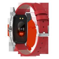 China Fashionable Red Strap RTL8762CK Ladies Smart Bracelet IP68 Waterproof for sale