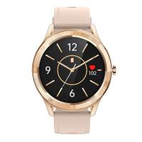 China 1.28in BT5.0 Heart Rate Monitoring Smart Watch GR5515 IP67 Gold Waterproof for sale