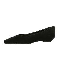 China 3683-15 All-Match Daily Simple And Comfortable Suede Pointed Shallow Mouth Low Heel Wedge Hee for sale