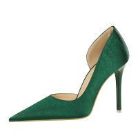 China Retro Korean Fashion Heel Shoes 11CM High Heels with Waterproof Platform Satin for sale