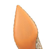 China 1961-5 European And American Style Fashion Banquet Women'S Stiletto Mid-Heel Pointed Toe Mesh Lace Sexy Slim Shoes for sale