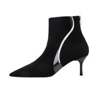 China Fashionable Ankle High Heel Boots with 2.3 Inches Heel Height and Rubber Sole for sale