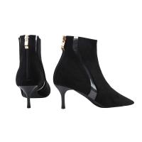 China Fashionable Ankle High Heel Boots with 2.3 Inches Heel Height and Rubber Sole for sale