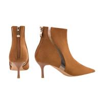 China Fashionable Ankle High Heel Boots with 2.3 Inches Heel Height and Rubber Sole for sale