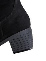 China Chunky Heel Pointed Toe Suede Dress Boots For Winter-009-32 for sale