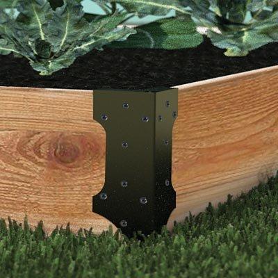 China ISO9001 Certified Powder Coated Garden Bed Corner Bracket for 9*3*3 Inch Beds from OEM for sale