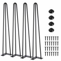 China Modern Style Hairpin Legs 28inch Adjustable Table Legs for Metal Furniture for sale