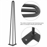 China Sturdy Hairpin Coffee Table Legs with Screws and Hairpin Leg Protector Morden Style for sale