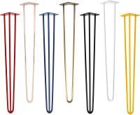 China Rubber Floor Protector Heavy Metal Duty Hairpin Furniture Legs for Table for sale