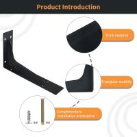 China 500 Lb Wall Bracket for Low Profile Granite Countertop Support Easy DIY Install Slim Design for sale