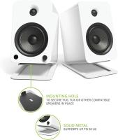 China Small Speakers Tabletop Steel Computer Speaker Stands with Customized Instruction for sale
