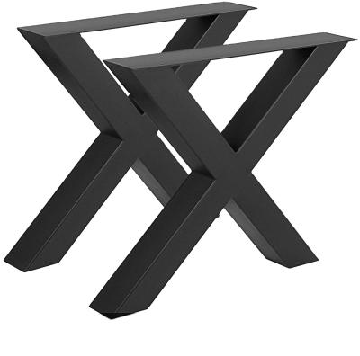 China Modern Silver/Black/White Metal Dining Table Legs with Included Nuts and Screws for sale