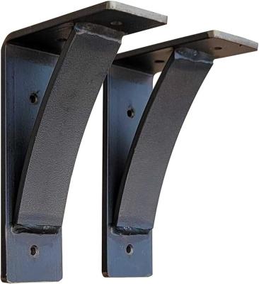 China Heavy Duty Fireplace Mantel Brackets Hand Welded Steel Bracket Countertop Support for sale