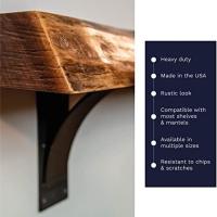 China Heavy Duty Fireplace Mantel Brackets Hand Welded Steel Bracket Countertop Support for sale