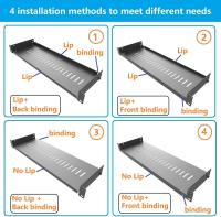 China 1U Vented Cantilever Server Rack Mount Shelf 6
