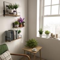 China Wallniture Floating Shelves for Wall Stylish Organization for Bedroom and Bathroom for sale