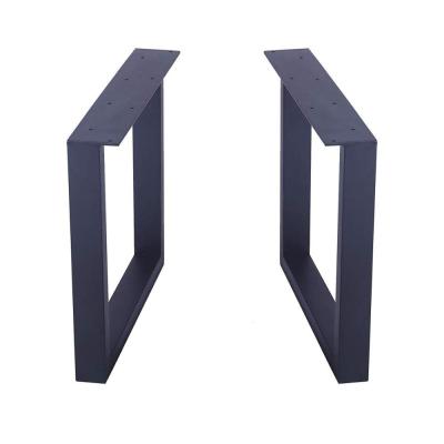 China Powder Coated Rustic Decory Square Tube Table Legs for Heavy Duty Metal Dining Table for sale